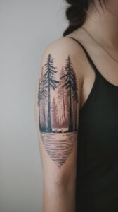 10 Majestic Towering Redwood Tree Tattoo Ideas and Designs - Lovely Beauty