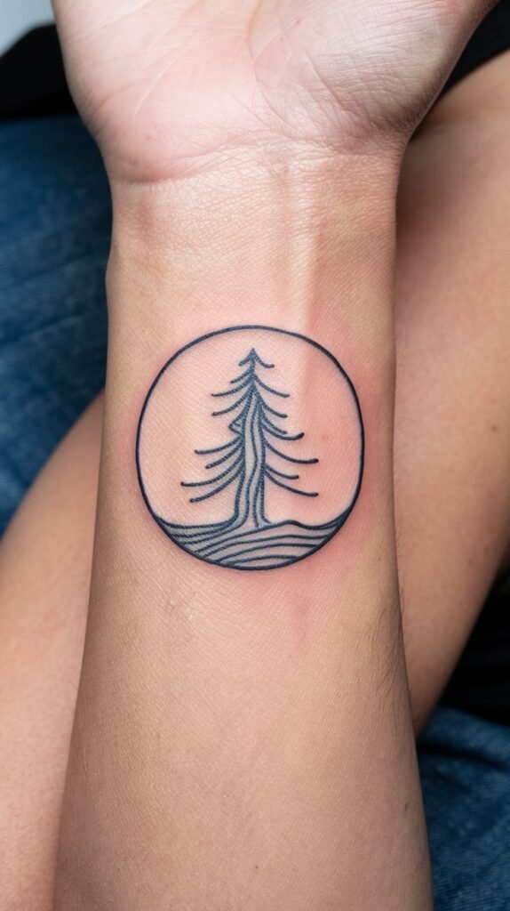 10 Majestic Towering Redwood Tree Tattoo Ideas and Designs - Lovely Beauty