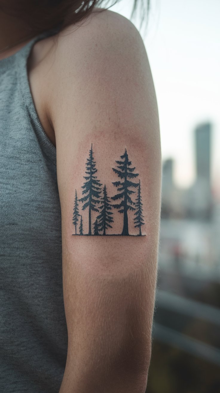 10 Majestic Towering Redwood Tree Tattoo Ideas and Designs - Lovely Beauty