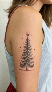 11 Festive Christmas Tree Tattoo Ideas: Unique and Joyful Designs for ...