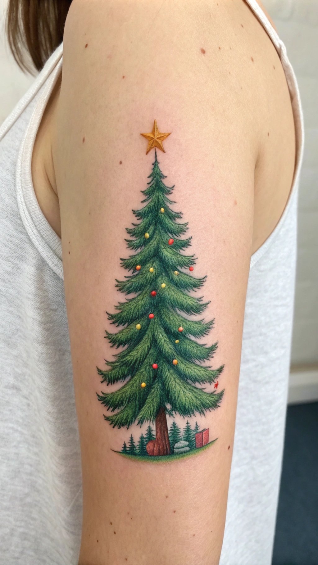 11 Festive Christmas Tree Tattoo Ideas: Unique and Joyful Designs for ...