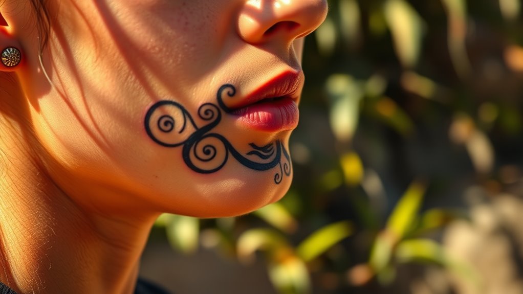 Chin Tattoo Meaning and Symbolism - Lovely Beauty
