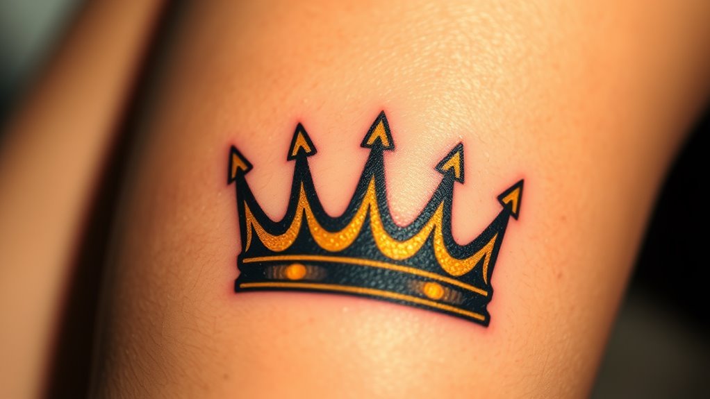 5 Point Crown Tattoo Meaning and Symbolism - Lovely Beauty
