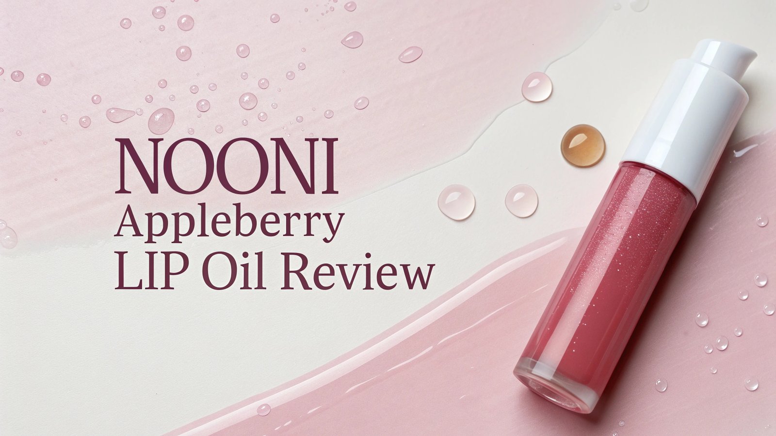 Nooni Appleberry Lip Oil Review: Perfect Glossy Lips - Lovely Beauty